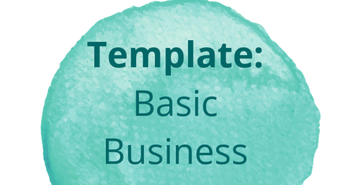 Basic Business Case Word Template 